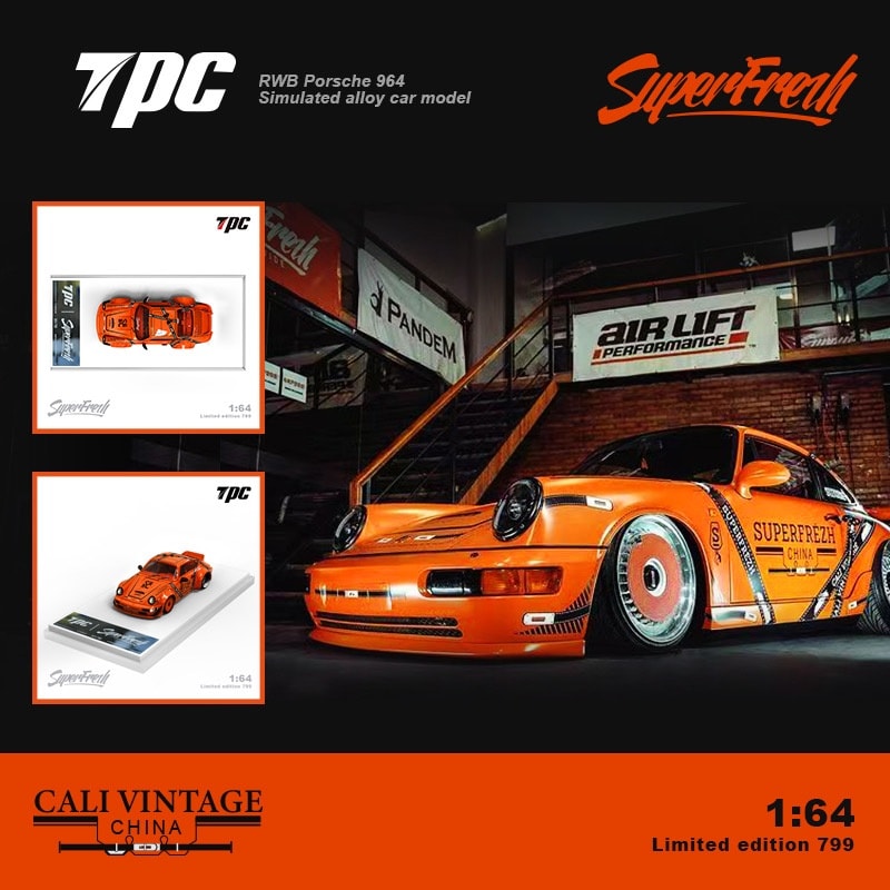 TPC 1/64 RWB 964 Orange Color Exclusive Version Superfrezh Cali Vintag ...